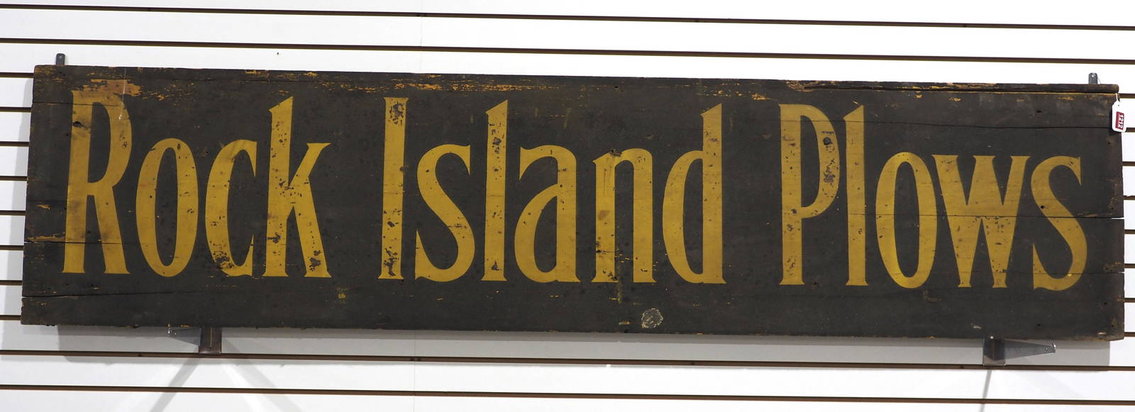 Rock Island Plows Sign Auction
