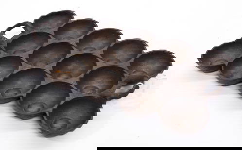 Old Cast Iron Biscuit Pan G. F. Filley