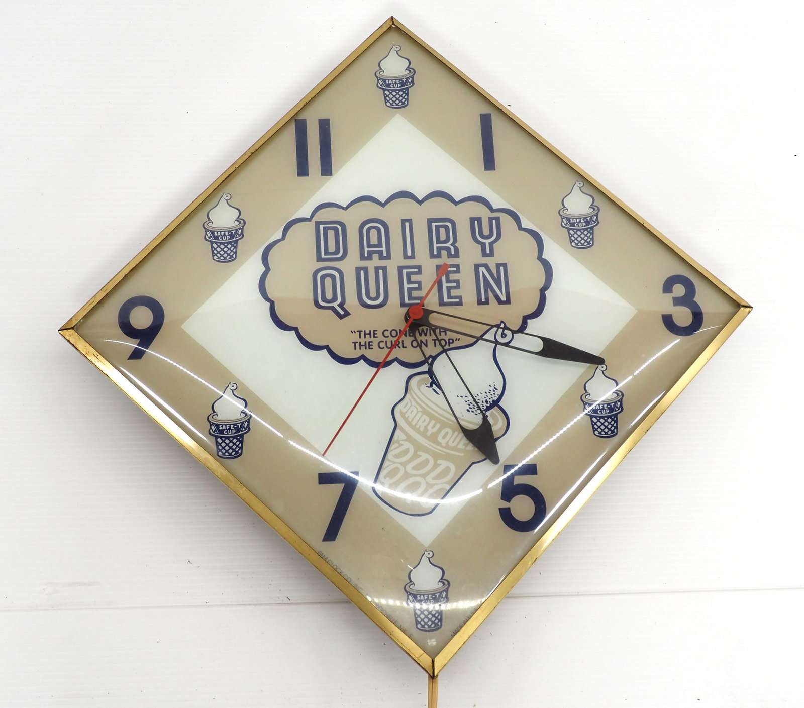 Lighted Dairy Queen Clock