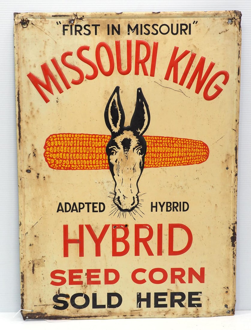 Missouri King Hybrid Seed Corn Sign