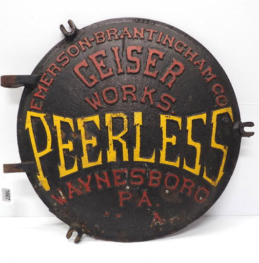 Cast Iron Peerless Steam Engine Door