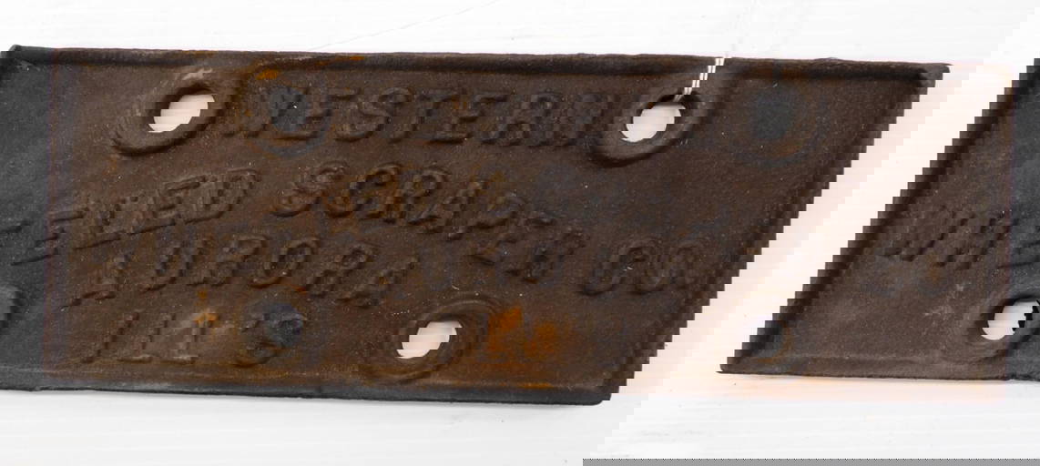 Cast Iron Western Wheeled Scraper Lid Co