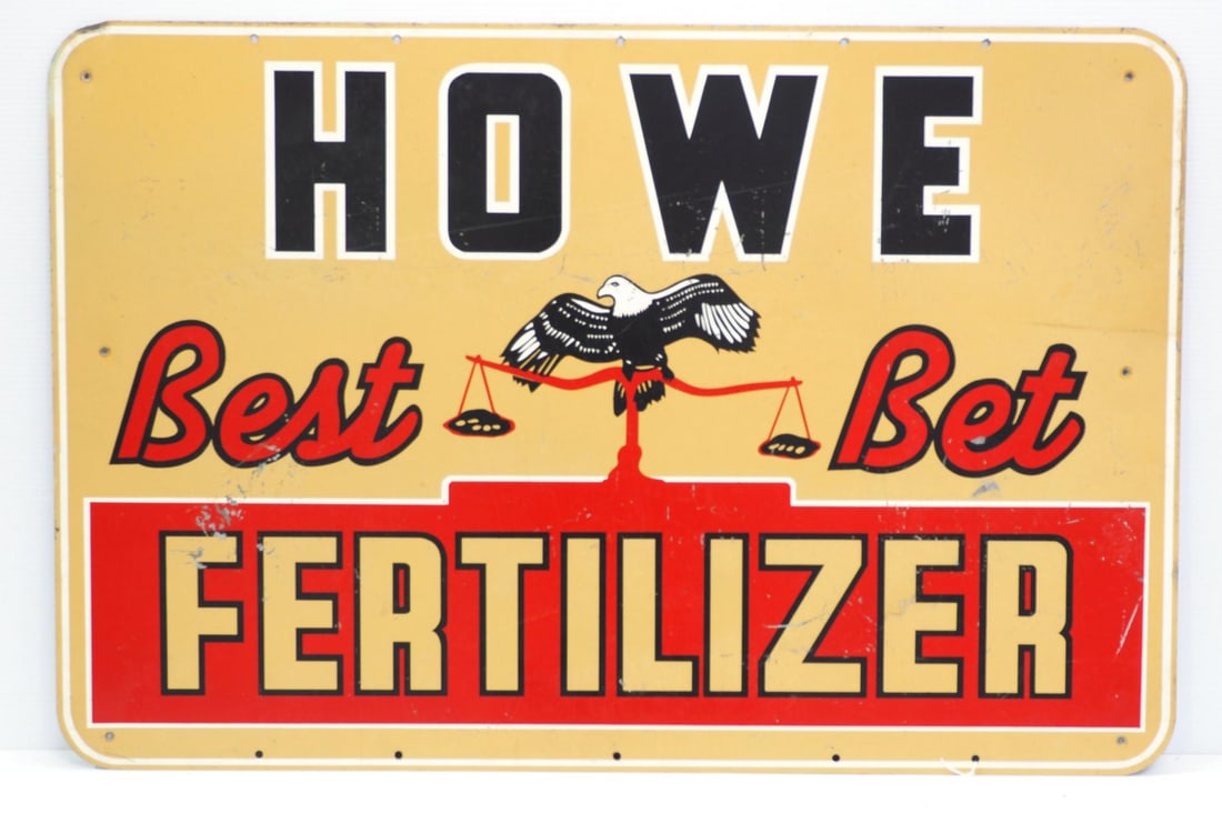 Howe Fertilizer Sign Auction
