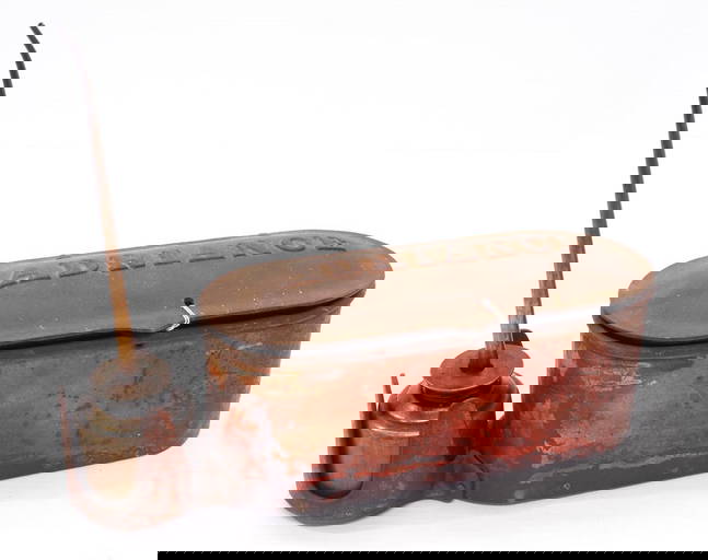 Adriance Cast Iron Tool Box With Oil Can Holder