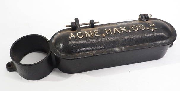 Adriance Cast Iron Tool Box With Oil Can Holder