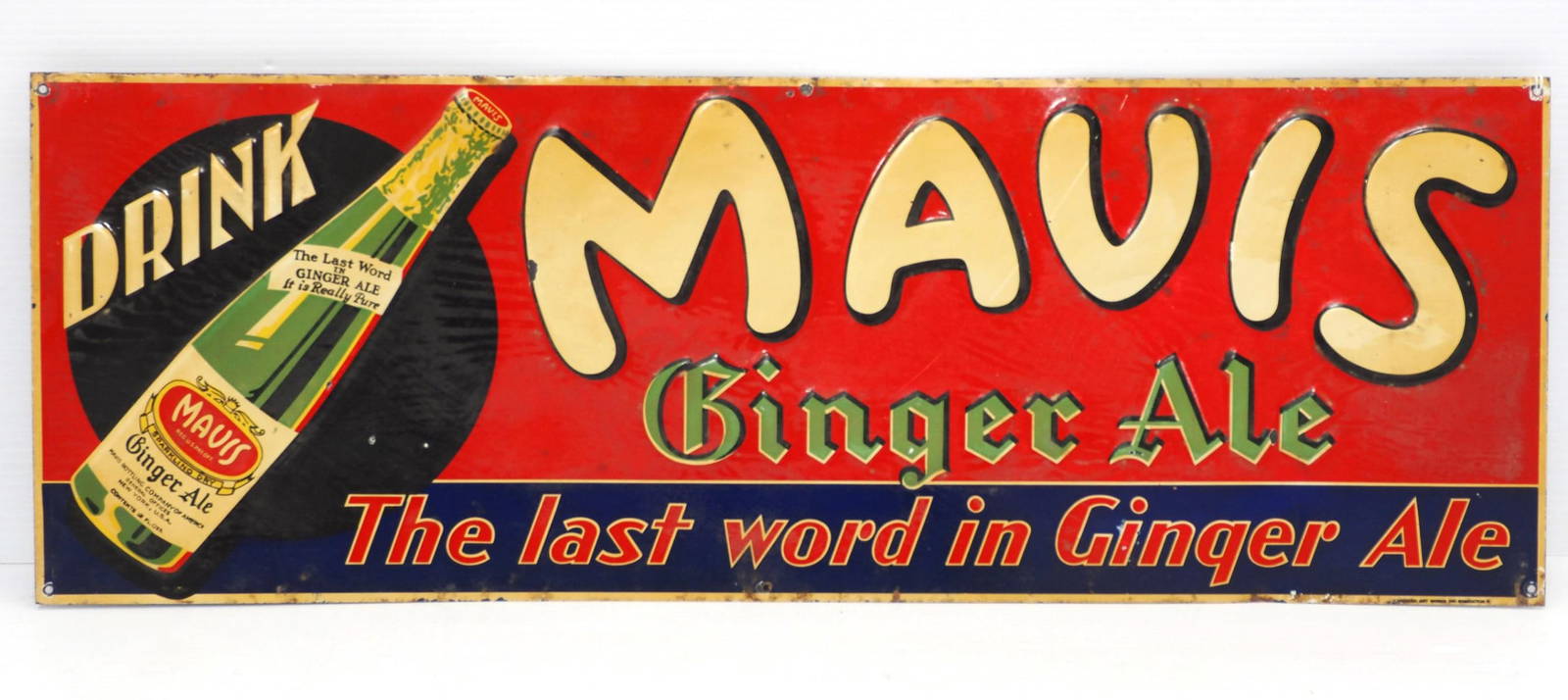 Mavis Ginger Ale Sign Auction