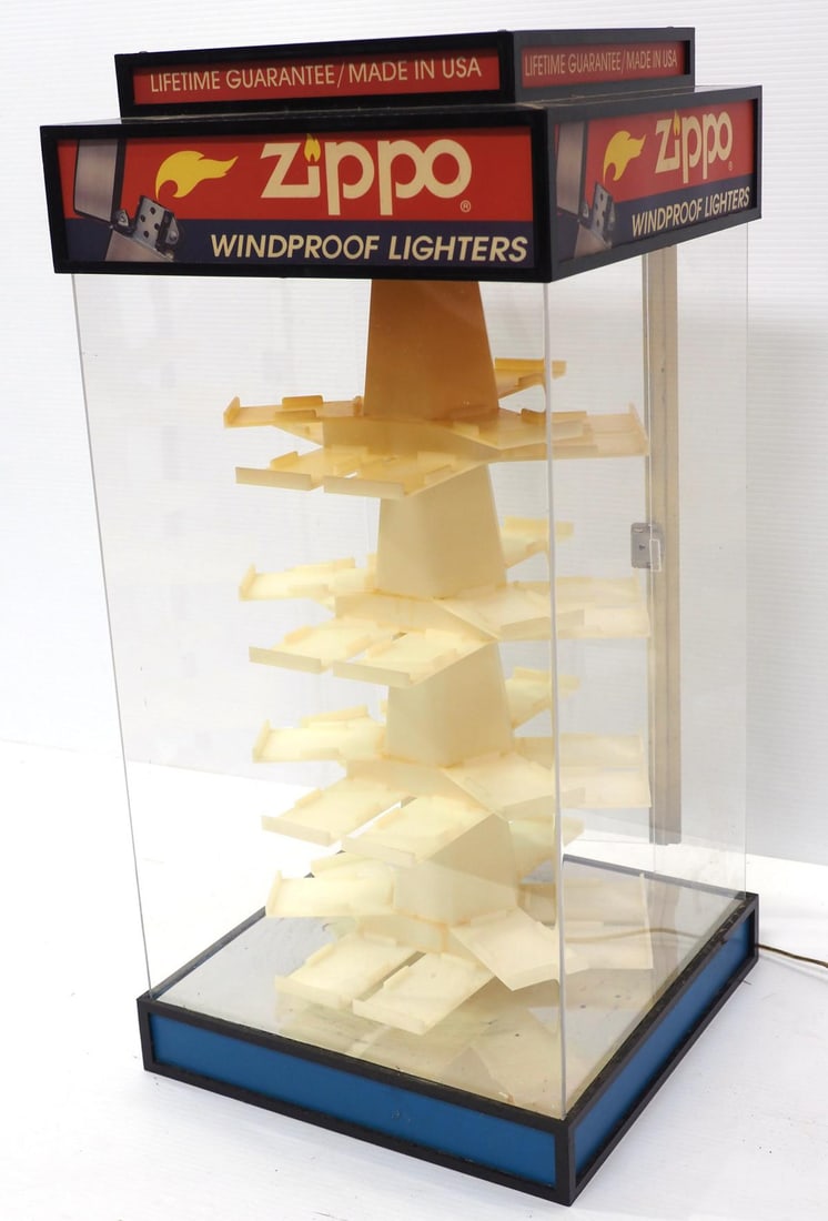 buy shoponline Zippo Lighter 96 Count Light Auto-Rotate Store Display ...