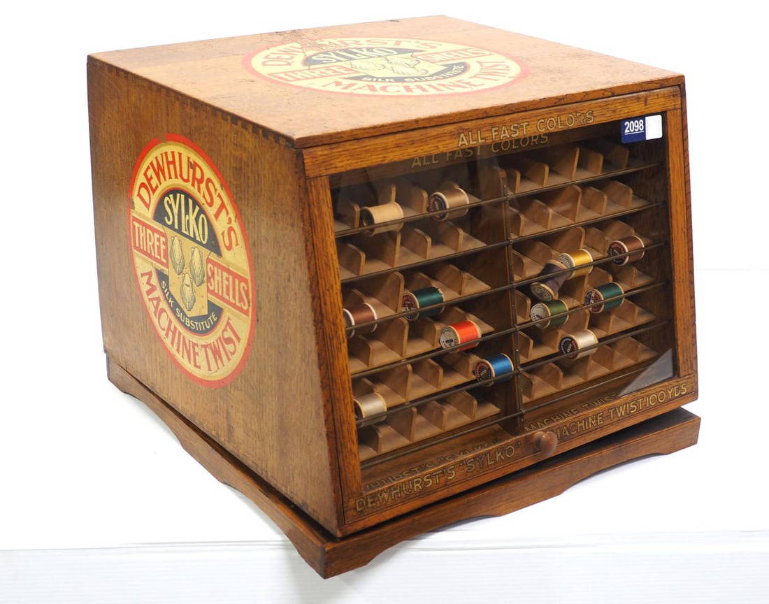 Dewhurst's Sylko Swivel Countertop Spool Cabinet Auction