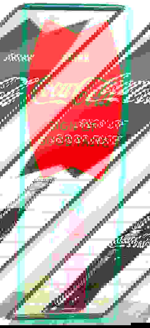 Drink Coca Cola "sign Of Good Taste" Sign Auction