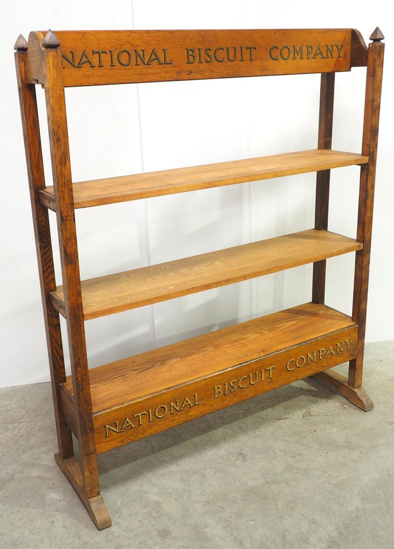 National Biscuit Oak Display Rack