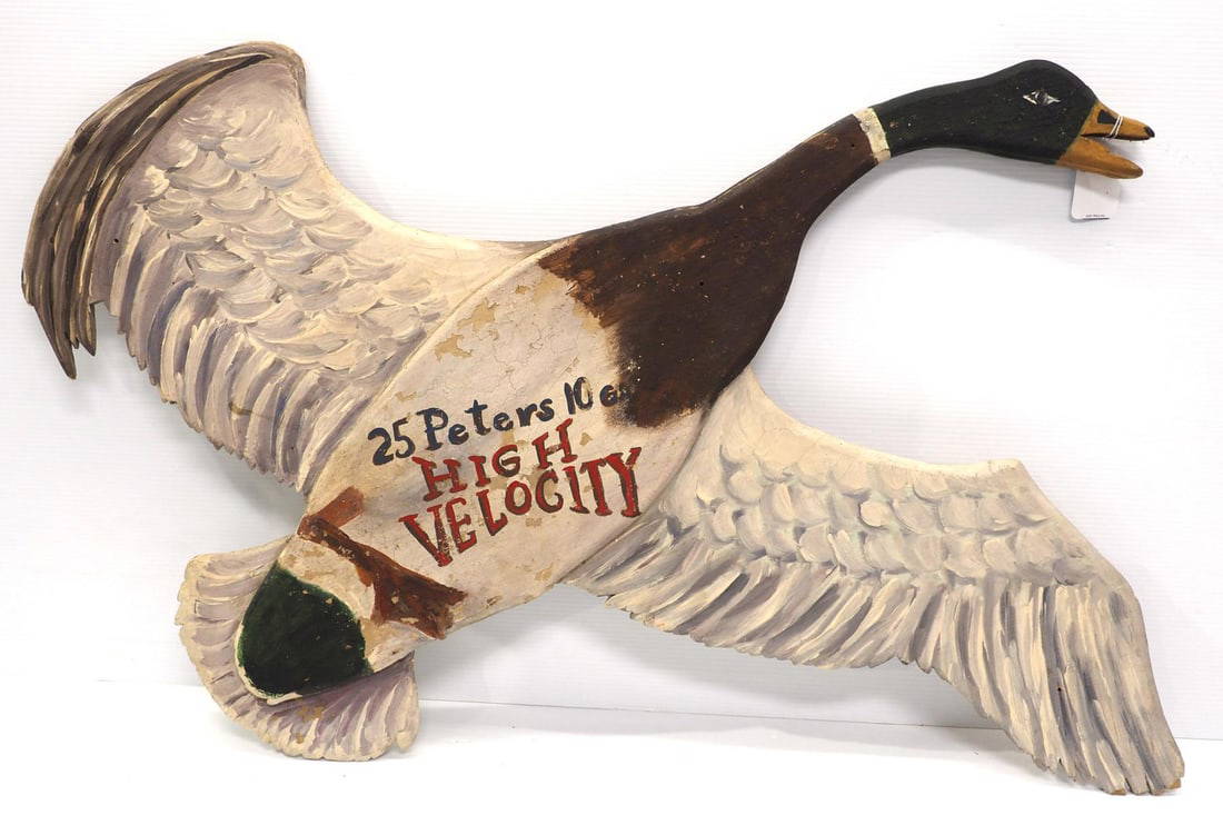 Plasterboard 25 Peters Duck-shaped Sign Auction