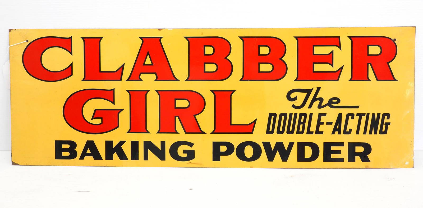 Clabber Girl Baking Powder Sign Auction