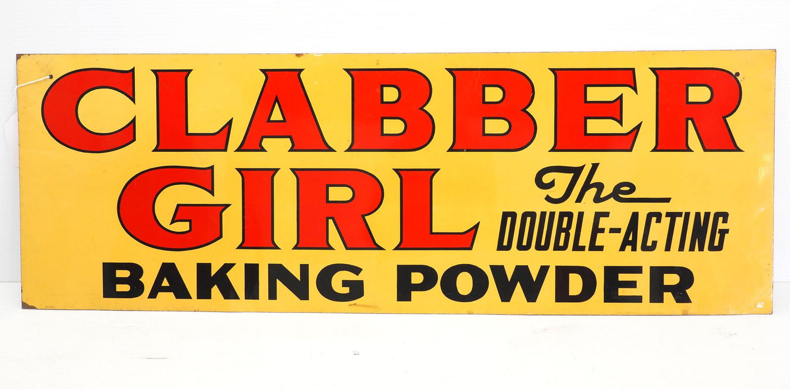 Clabber Girl Baking Powder Sign Auction