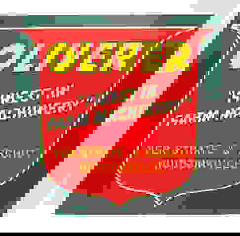 Oliver Farm Machinery Sign Auction