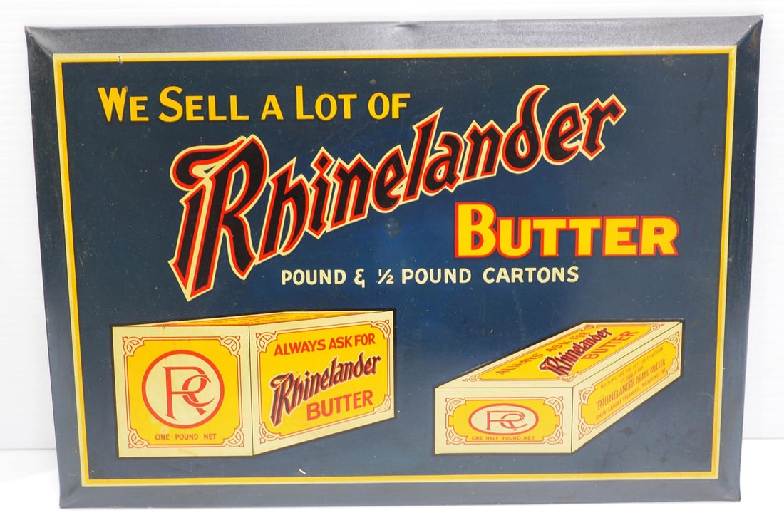 Rhinelander Butter Sign Auction