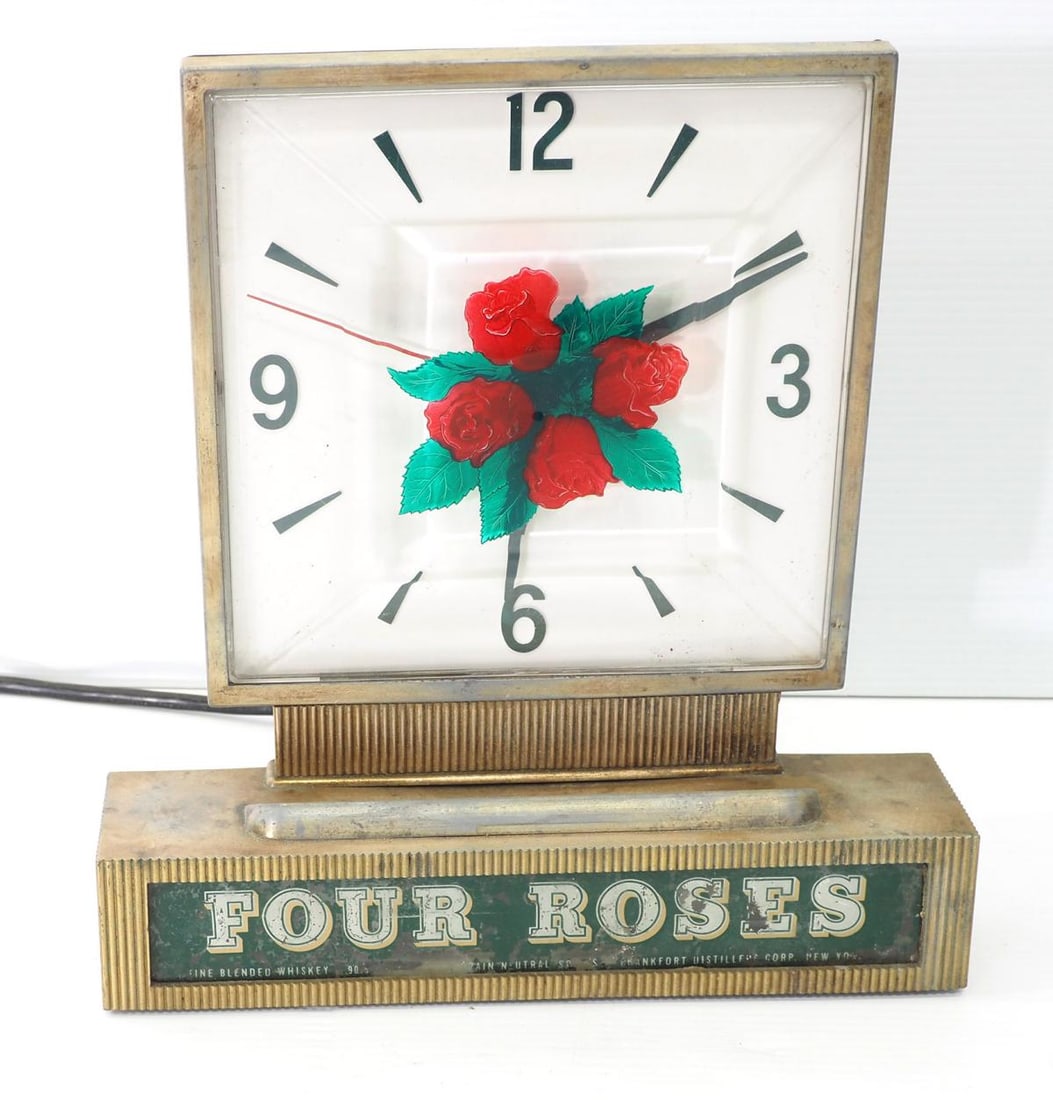 Four Roses Whiskey Clock Auction