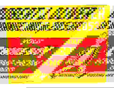 Chore Boy Sign For Robert Oliver Of Lagrange, In Auction