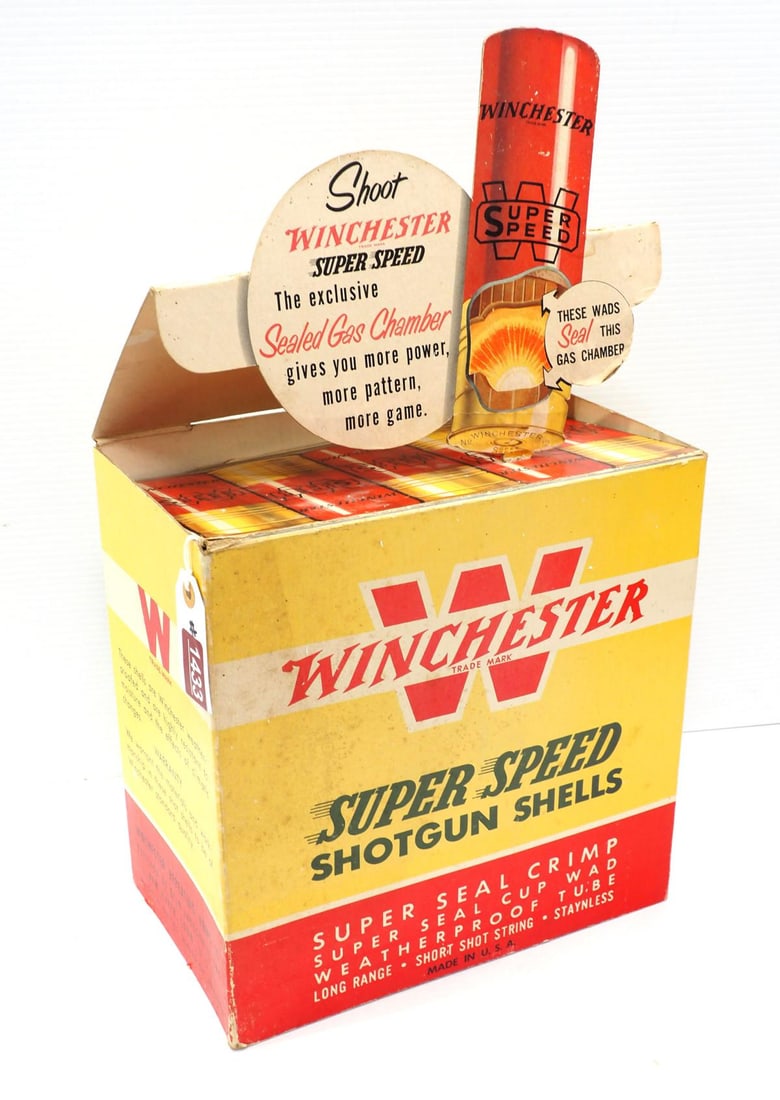 Winchester Super Speed Shotgun Shell Display Auction