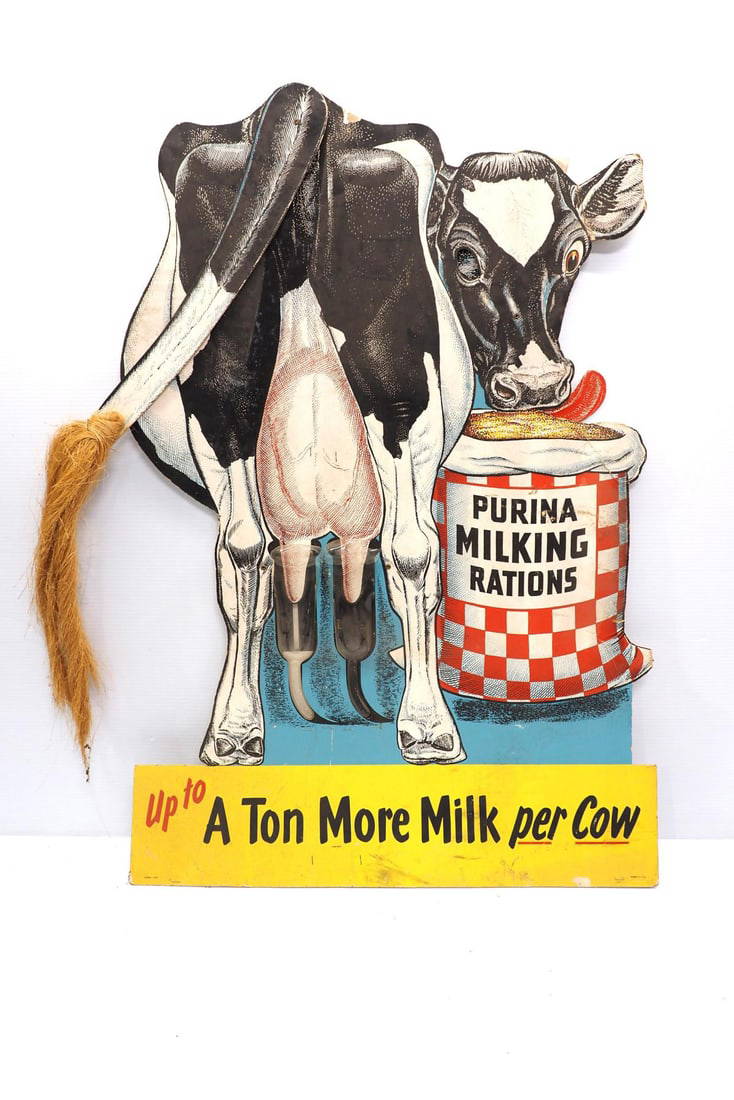 Purina Milking Rations Sign Auction