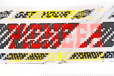 Pioneer Ear Of Corn Signs Auction