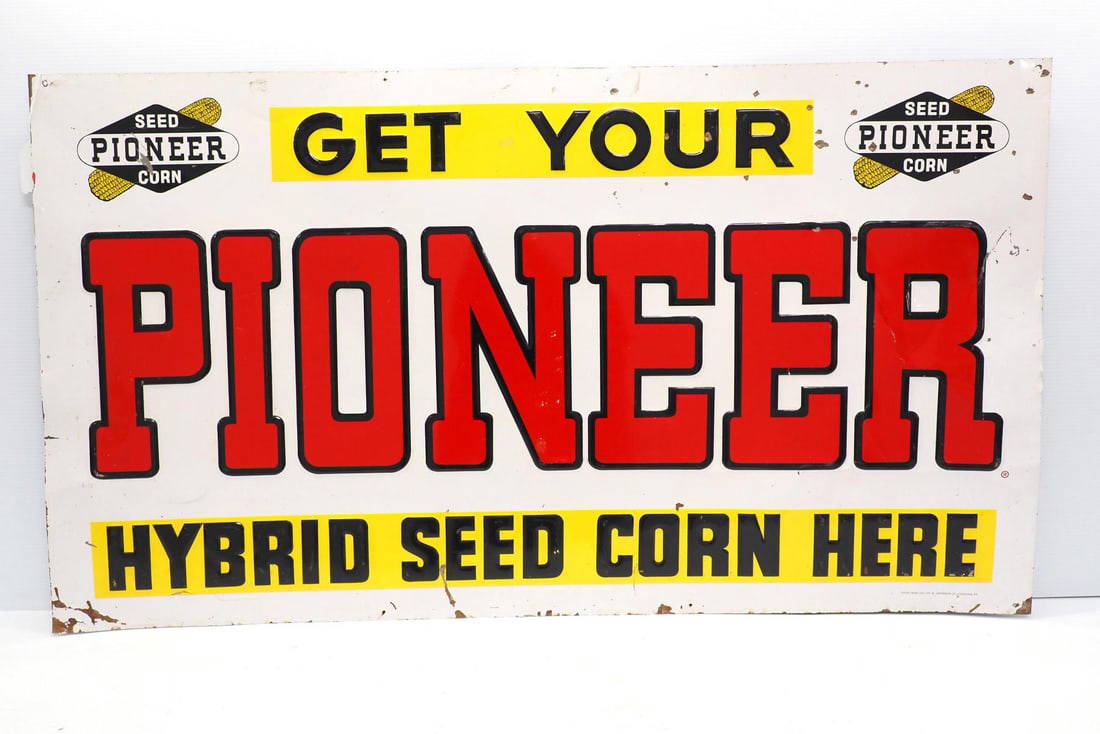 Pioneer Hybrid Seed Corn Sign Auction