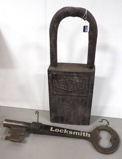 Taylor Lock Trade Sign With Key