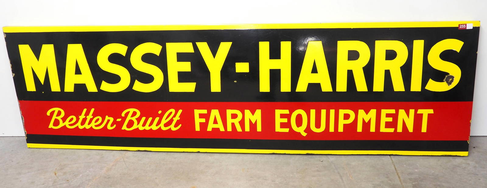 Massey Harris Farm Equipment Sign Auction