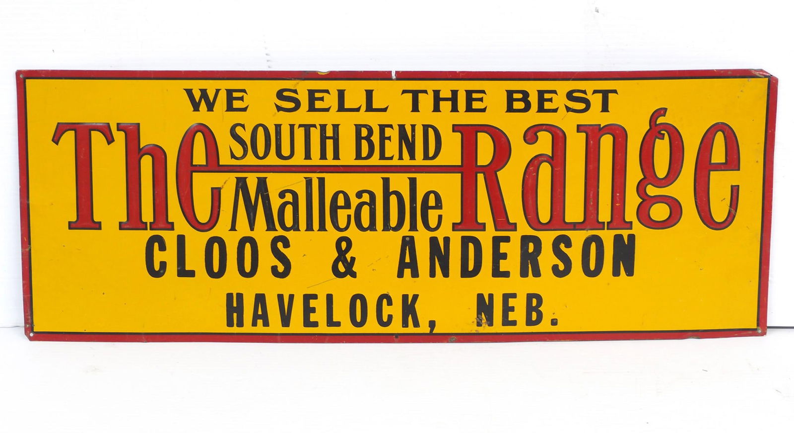 South Bend Malleable Ranges Dealer Sign Auction