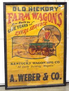 Studebaker Wagons Sign In Newer Frame Auction