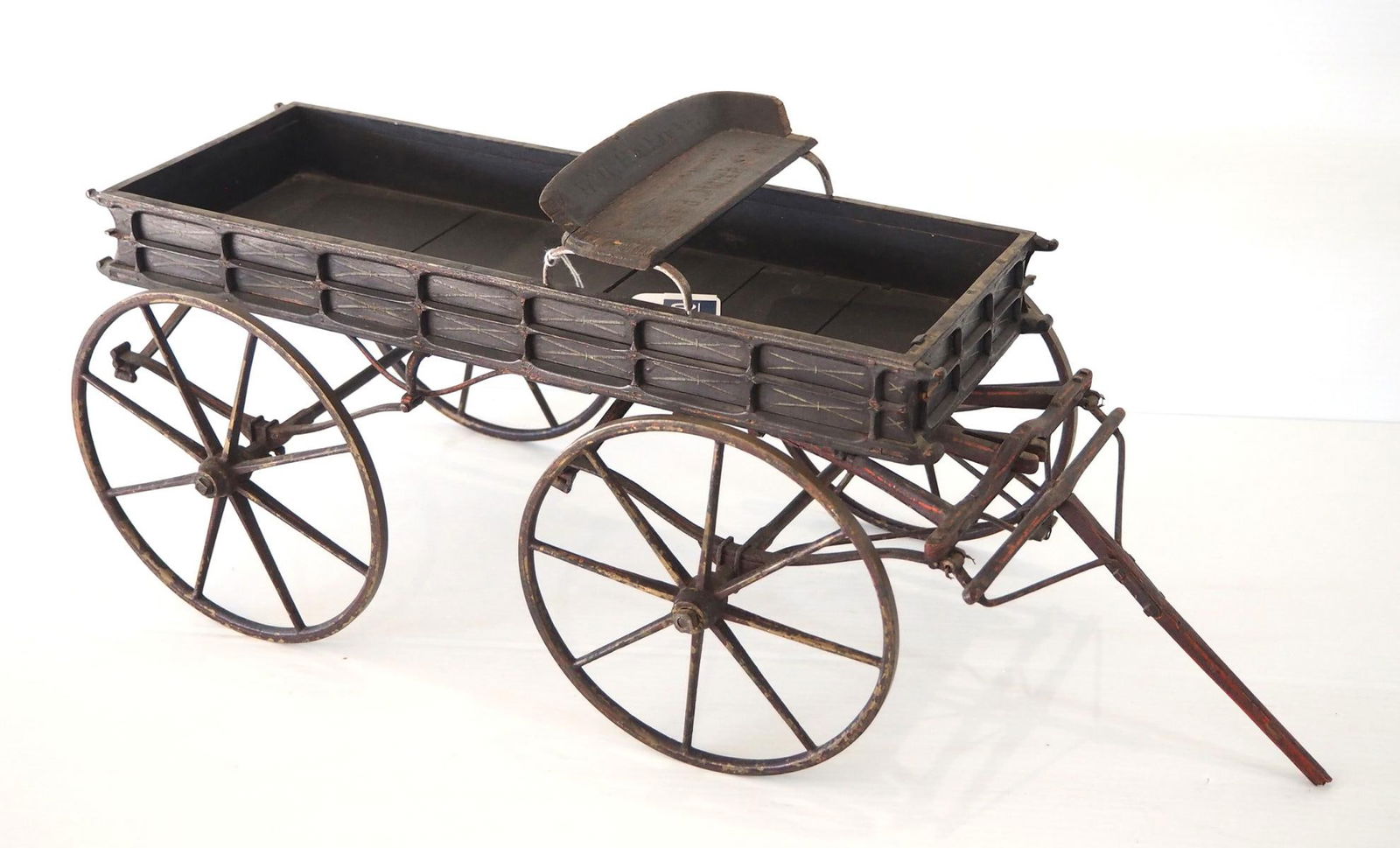 Salesman Sample W.m. Hathaway Buck Board Wagon Auction