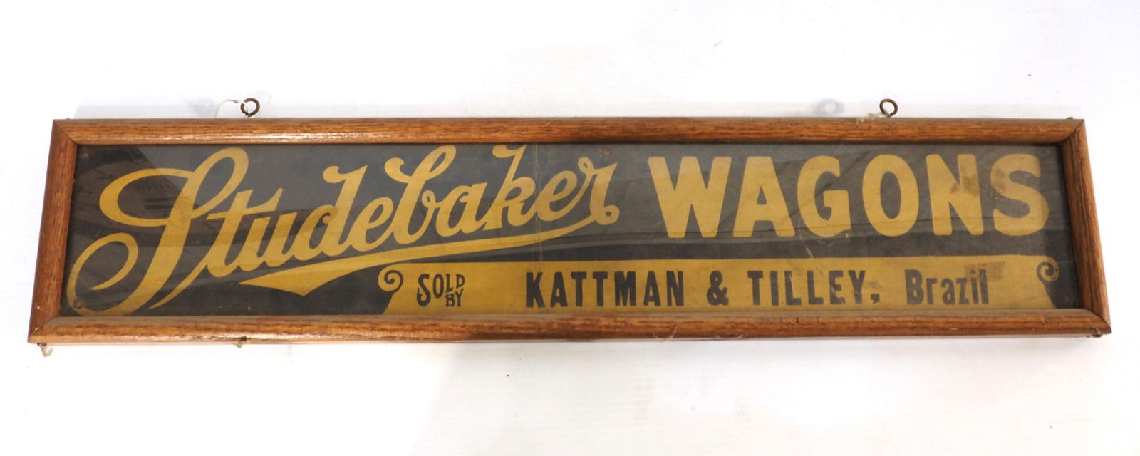 Studebaker Wagons Sign In Newer Frame Auction
