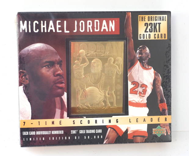 Upper Deck Michael Jordan Original 23k Gold Card, Limited Edition
