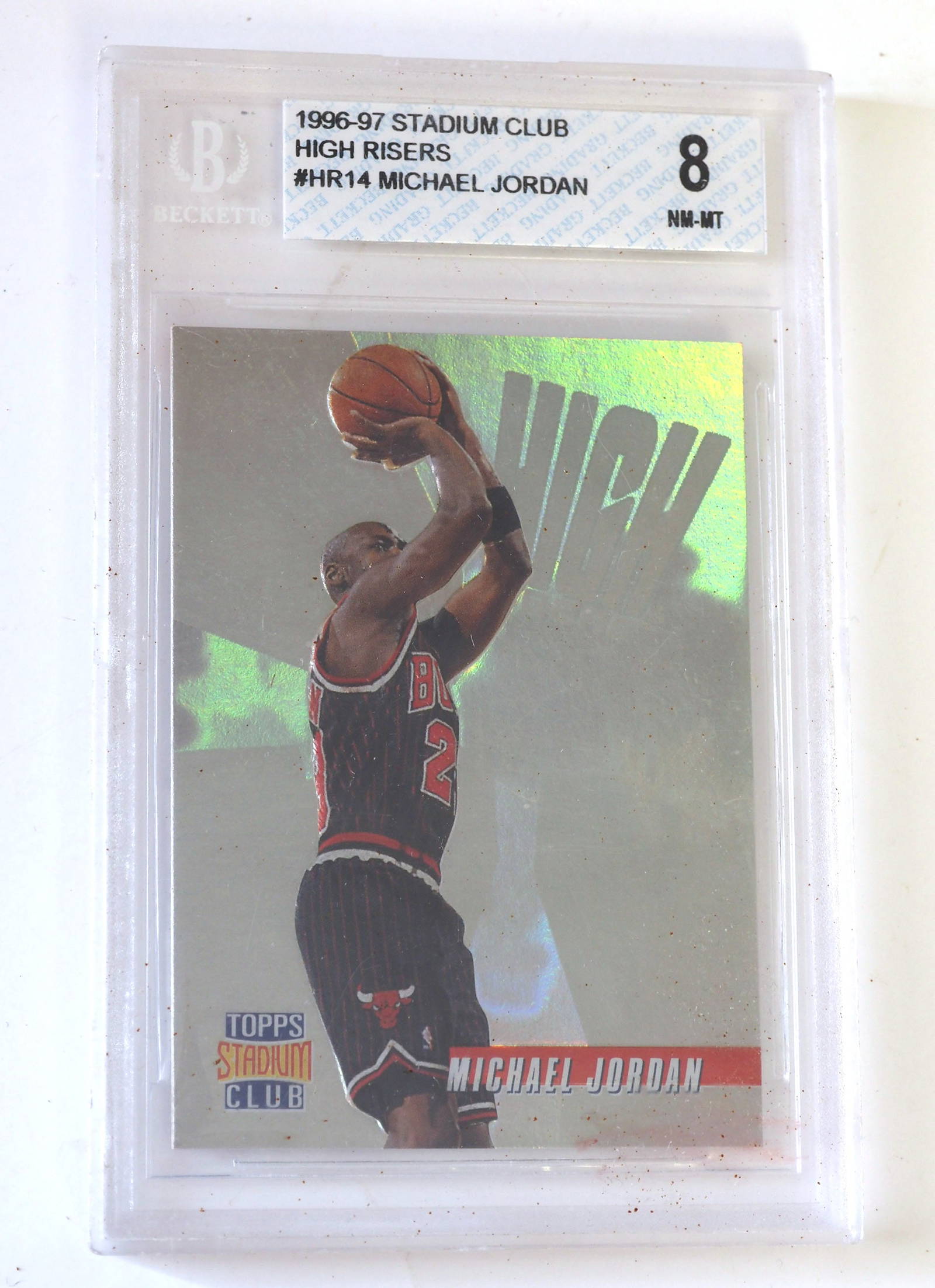 1996-97 Stadium Club High Risers #hr14 Michael Jordan Auction