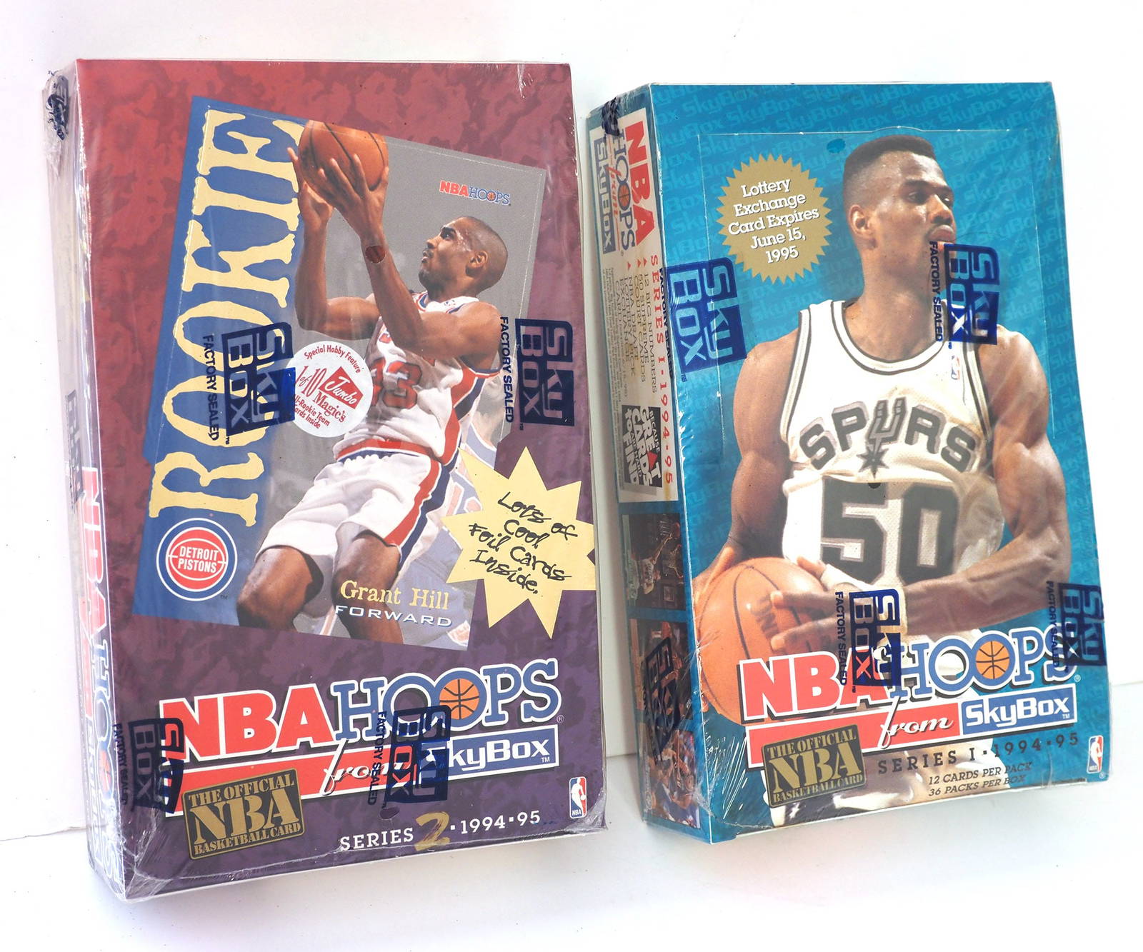 1994-95 Nba Hoops Skybox Series 1 & 2 Hobby Boxes Auction