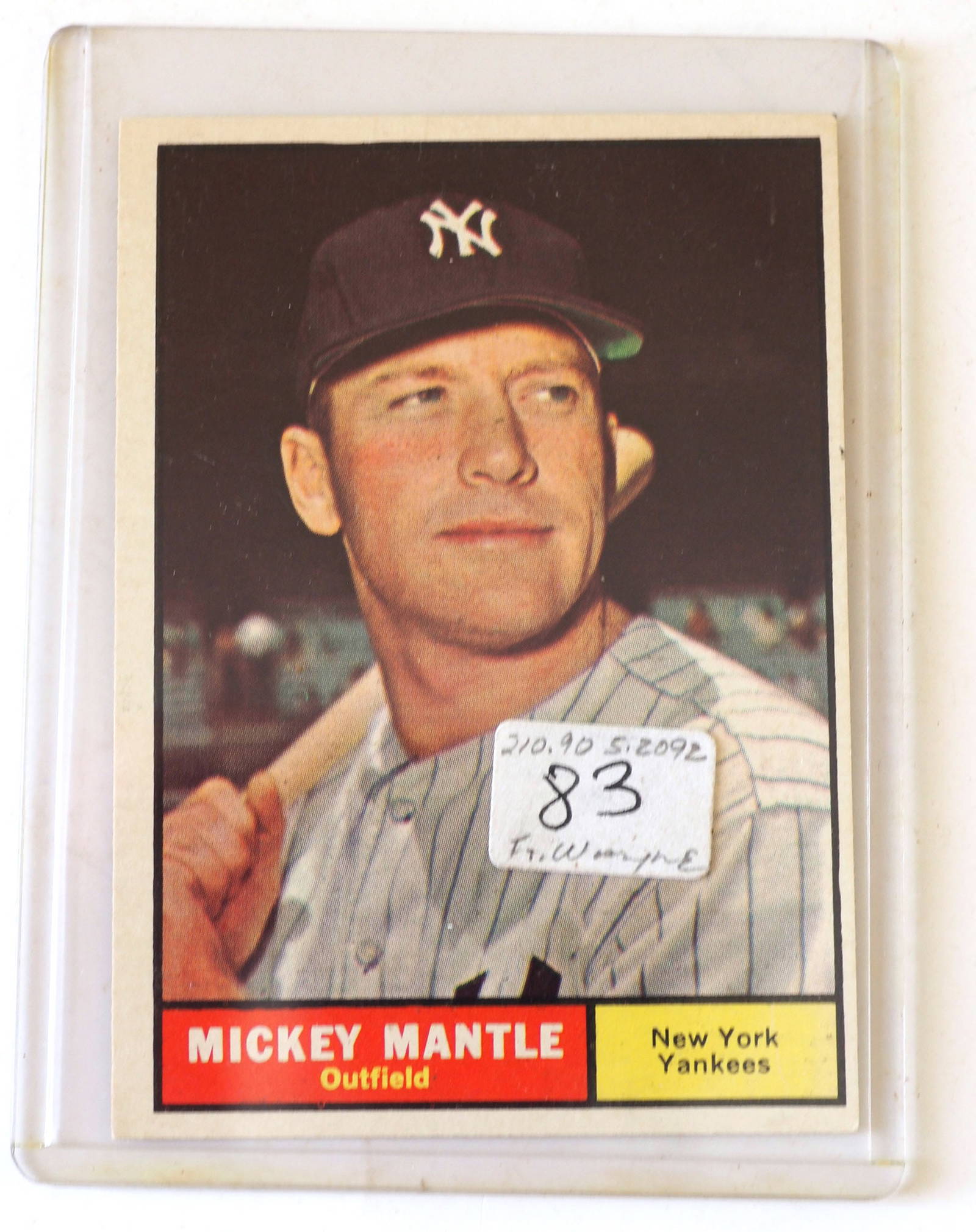 1961 Topps Mickey Mantle Vintage Card Auction