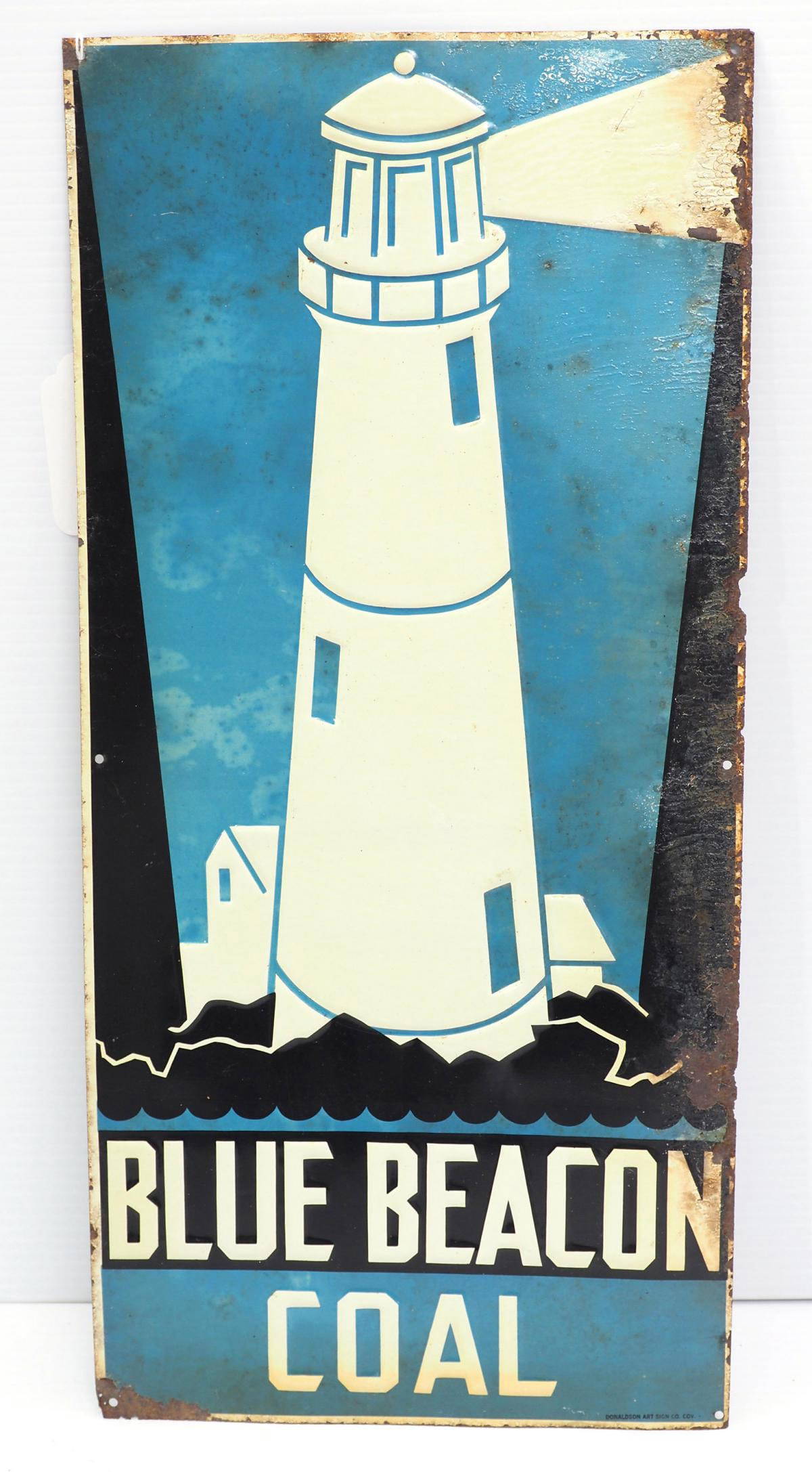 Blue Beacon Coal Sign Auction