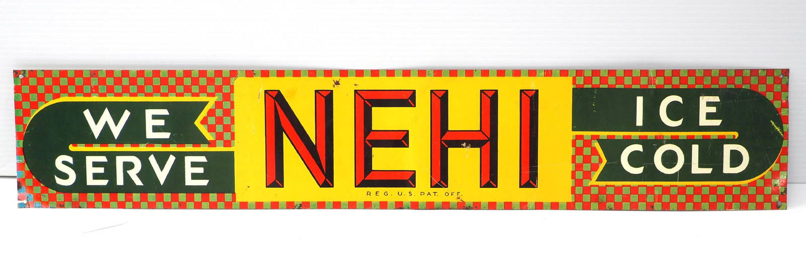 We Serve Nehi Drink Sign Auction