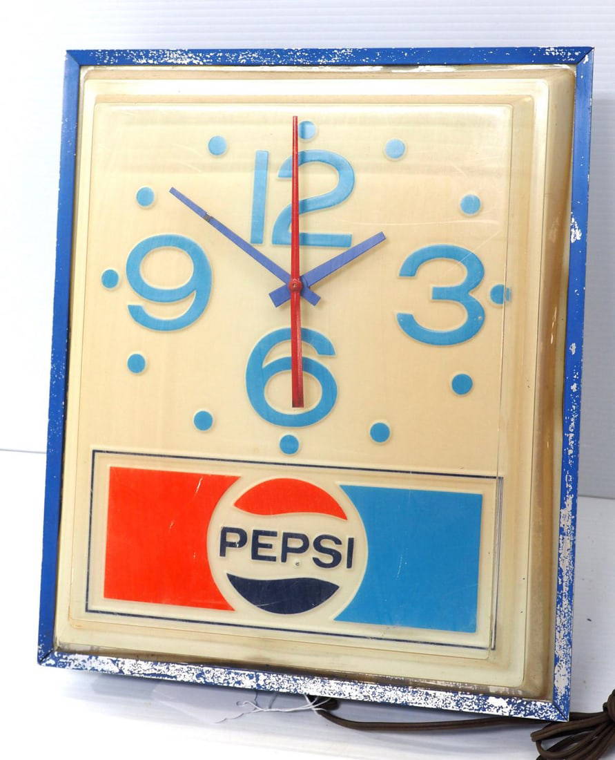 Pepsi Lighted Clock Auction
