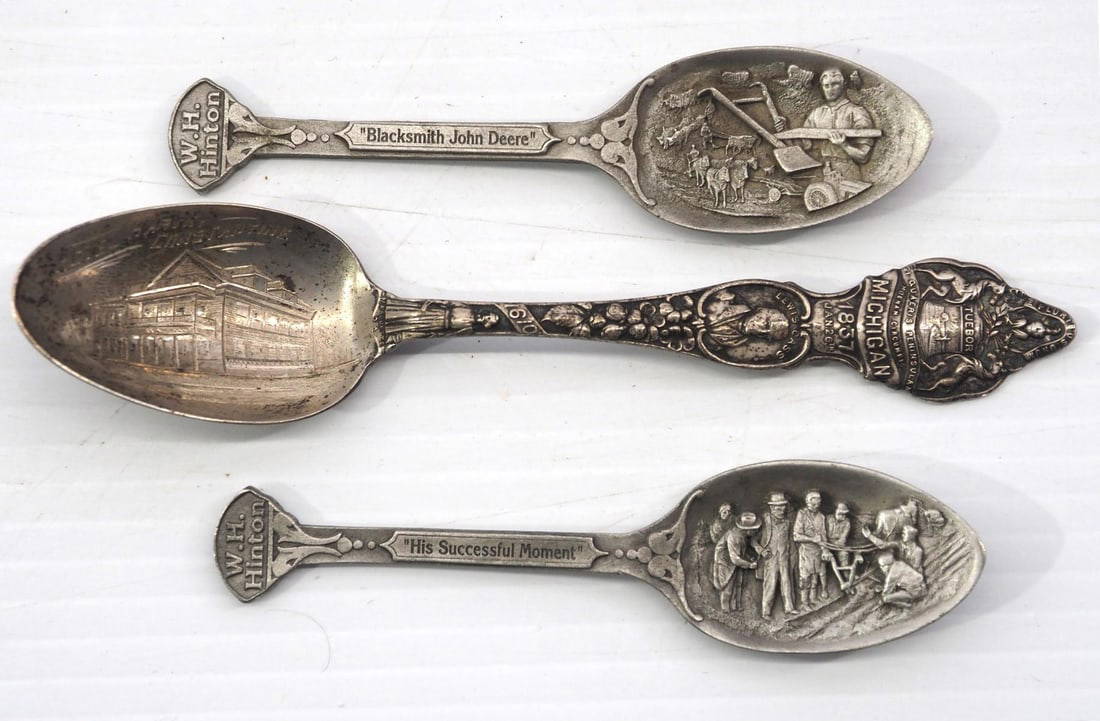 (3) Advertising Spoons Auction
