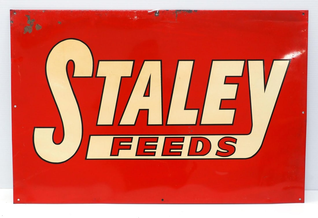 Staley Feeds Sign Auction