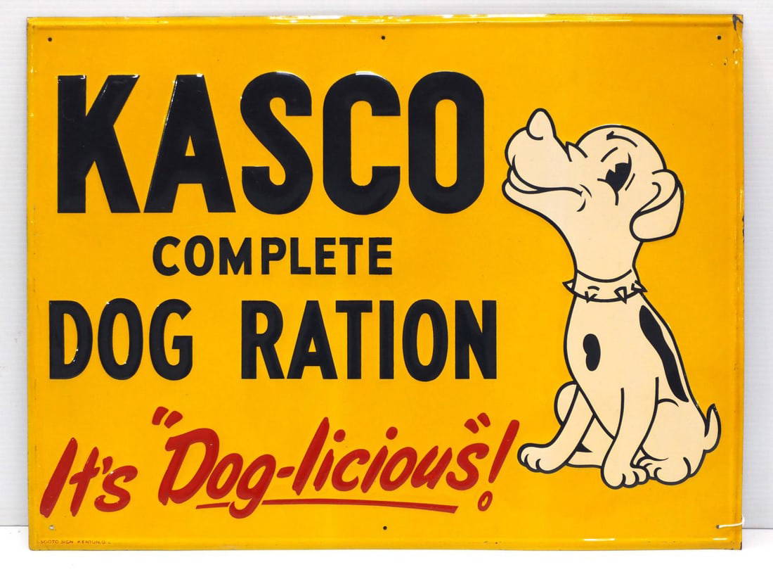 Kasco Dog Ration Sign Auction