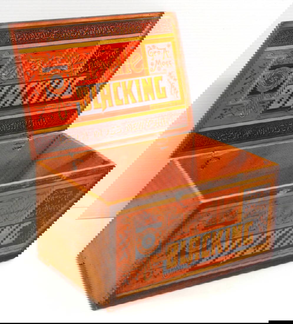 Handle Blacking Wooden Shipping Box Auction