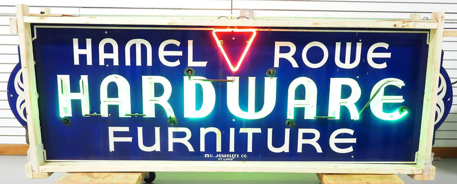 Hamel Rowe Hardware Furniture Neon Sign Auction