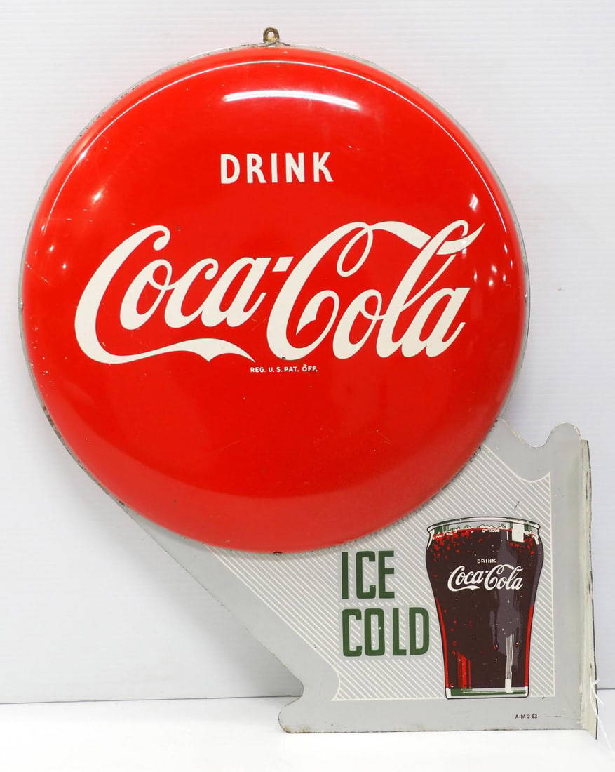 Coca Cola "ice Cold" Sign, Wow! Auction