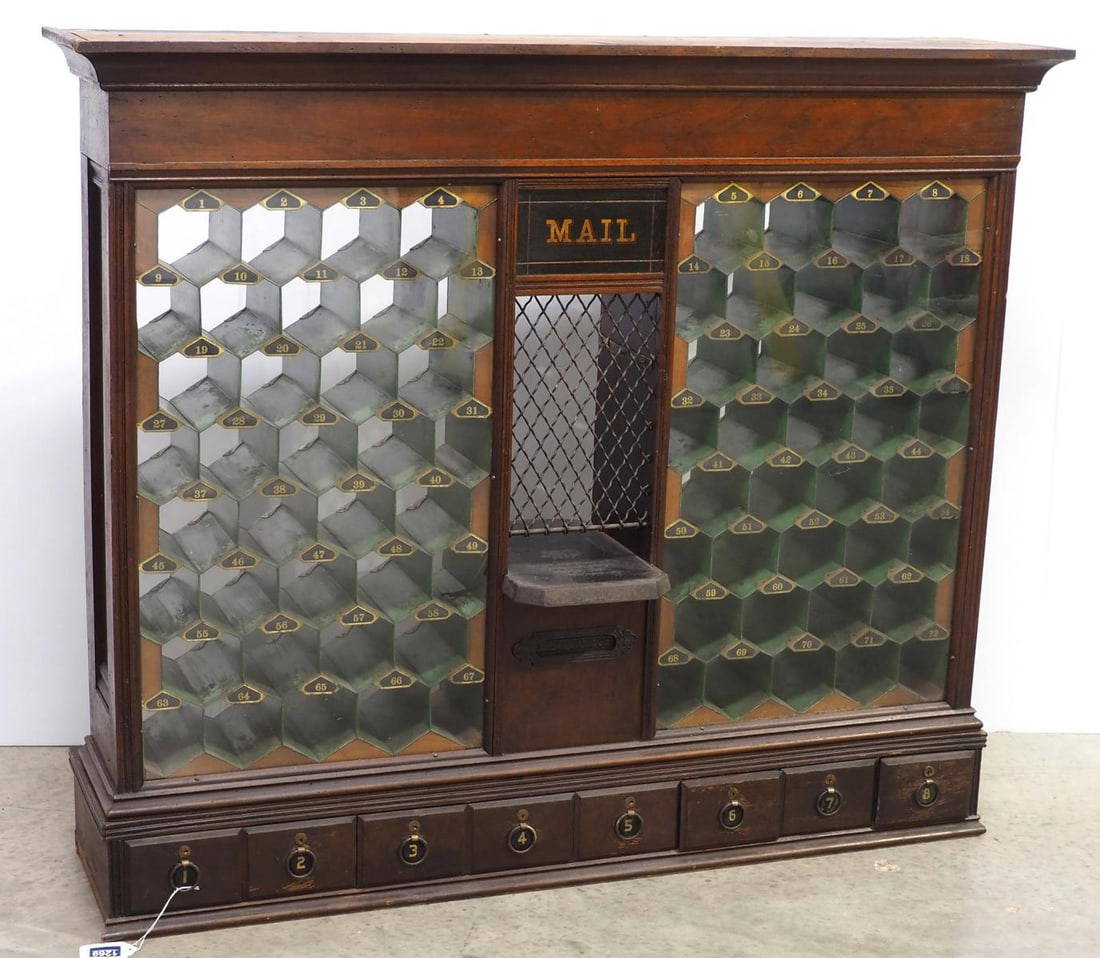 The Hexagon Postal Box Mfg. Post Office Window Auction