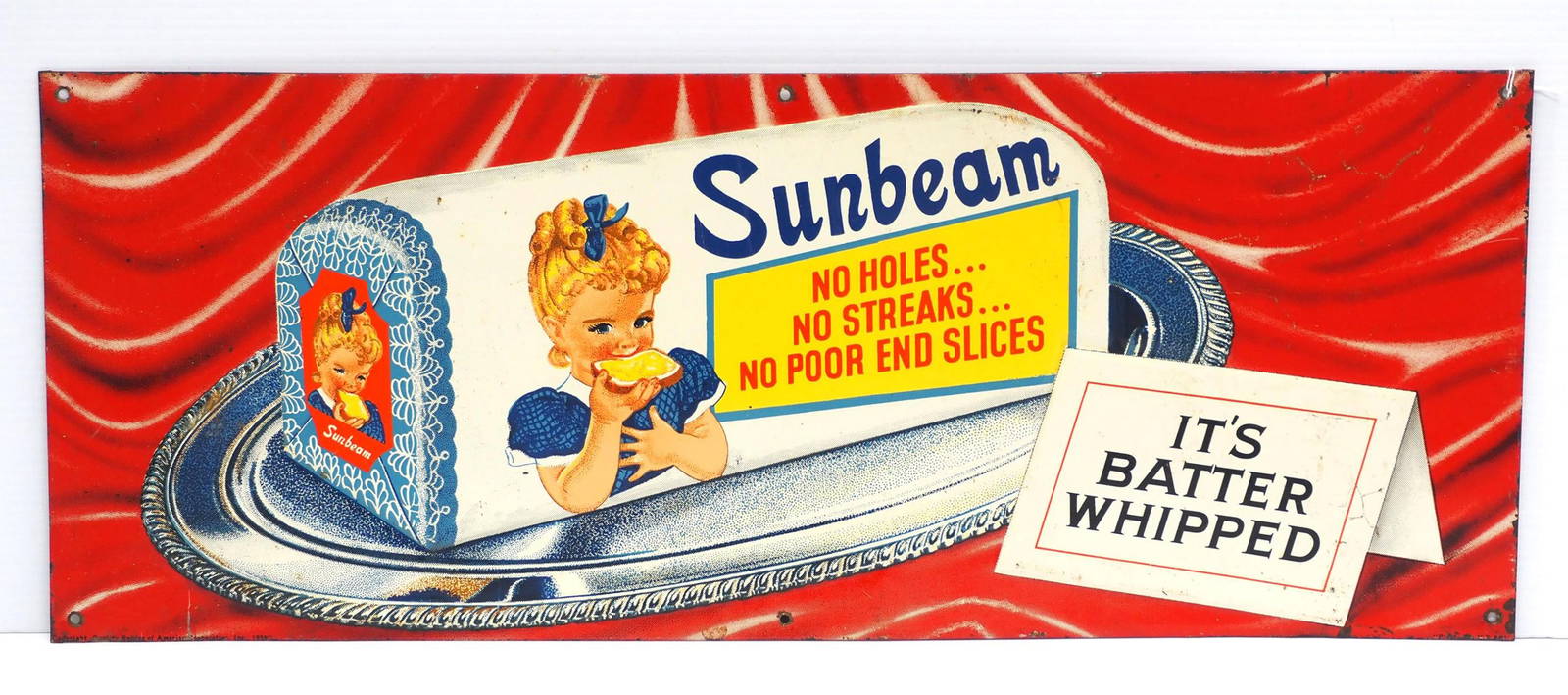 Sunbeam, It's Batter Whipped Sign Auction
