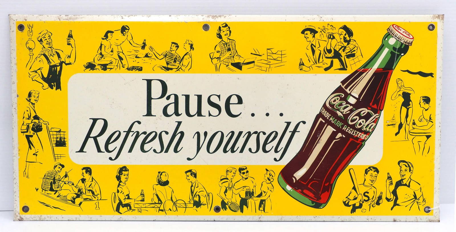 Coca Cola, Refresh Yourself Sign Auction
