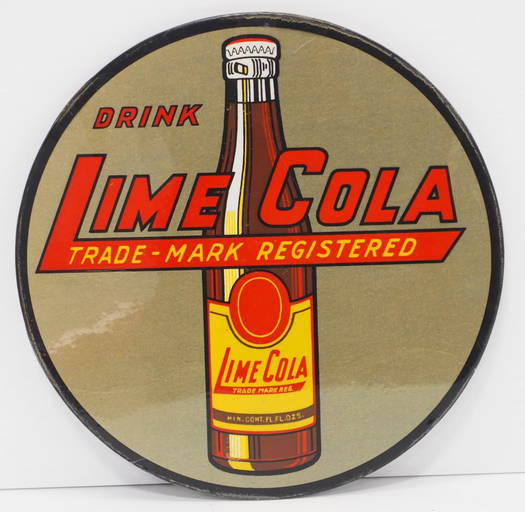Drink Lime Cola Sign