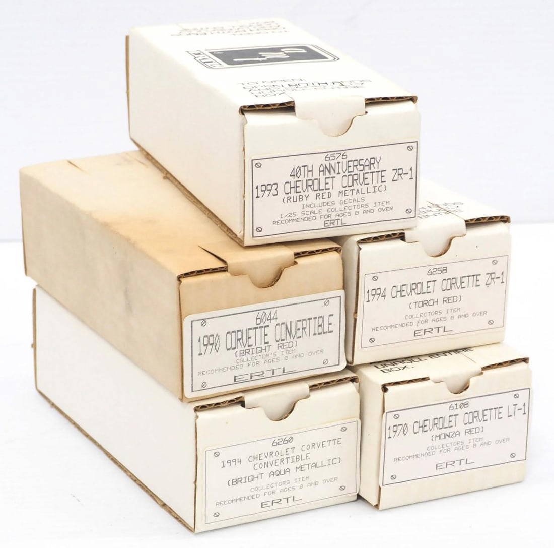 (5) Ertl Amt Cars In Boxes Auction