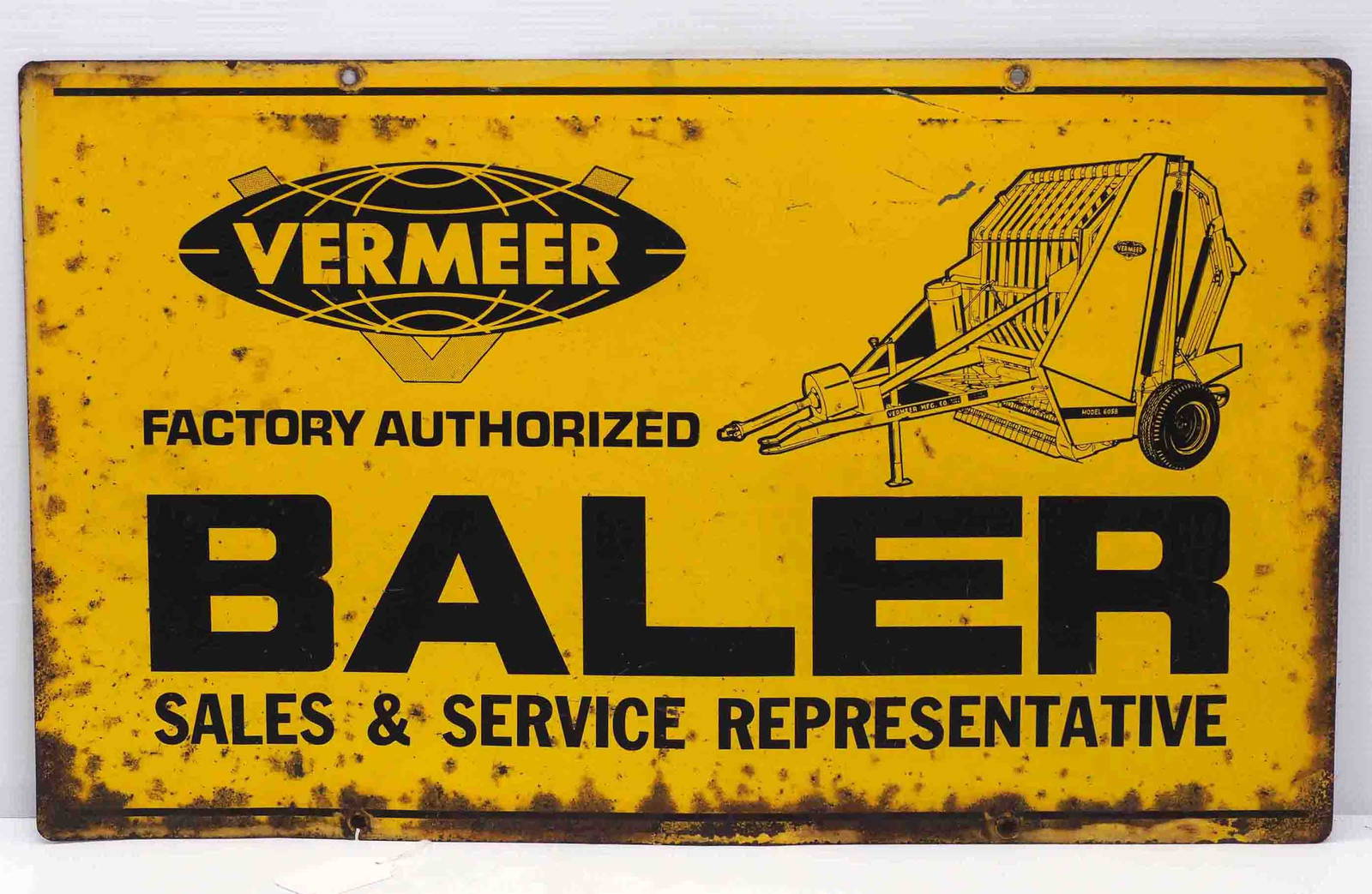 Vermeer Factory Authorized Baler Dealer Sign Auction